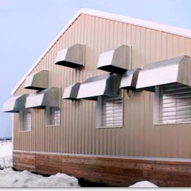 Shutter Fan Weather Hood | RAMM Fence & Stalls