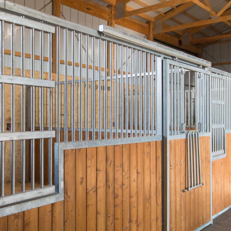 Dublin Stall Front with Large Feed Door | RAMM Fence & Stalls